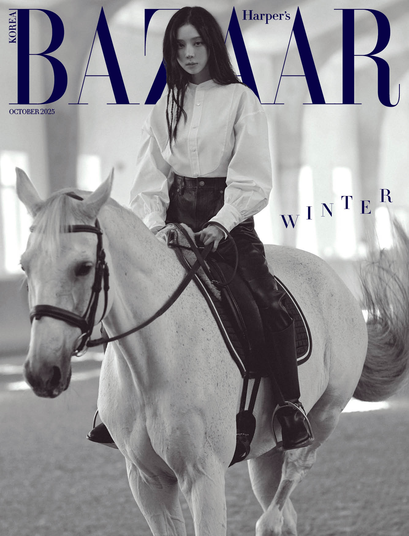 Kpop Album Wholesale HARPER'S BAZAAR - [2025, October] - Cover : aespa WINTER TYPE E Magazine ...